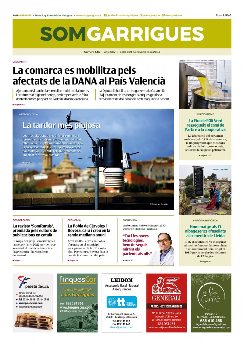 645 | Números del periòdic | SomGarrigues